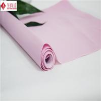 China Nylon 100 Cotton Velvet Upholstery Fabric Pink Flocked For Packaging for sale