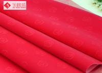 China 1.48m Red Printed Velvet Fabric , Flock Fabric Material 100% Nylon Jewelry Box Liner Fabric for sale