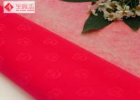 China 1.48m Red Printed Velvet Fabric , Flock Fabric Material 100% Nylon Jewelry Box Liner Fabric for sale