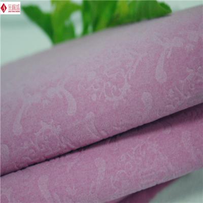 China Luxury Watch Boxes Printed Velvet Fabric With Soft Plush , Patterned Flock Fabrics for sale