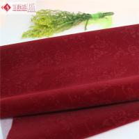 China Watch Box Lining Printed Velvet Fabric , Red Velvet Upholstery Fabric for sale