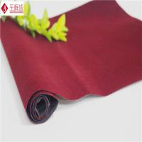 China Plain Wine Red Flocked Velvet Fabric For Electronic Accessories Packaging Insert for sale