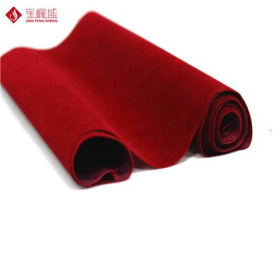 China Red Fashion Warp Kintting Flocking Fabric With Soft Comfortable Plush for sale
