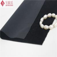 China Plain Flocked Tricot Fabric , Nylon Jewelry Box Lining Fabric for sale
