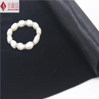 China Plain Flocked Tricot Fabric , Nylon Jewelry Box Lining Fabric for sale