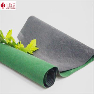China Soft Nonwoven Plain Flocked Fabric , Spunlace Green Velvet Fabric for sale
