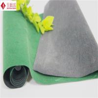 China Soft Nonwoven Plain Flocked Fabric , Spunlace Green Velvet Fabric for sale