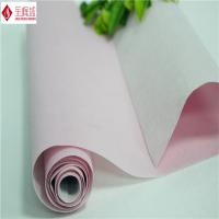 China Short Pile Nonwoven Flocking Fabrics , Plain Upholstery Pink Velvet Fabric for sale