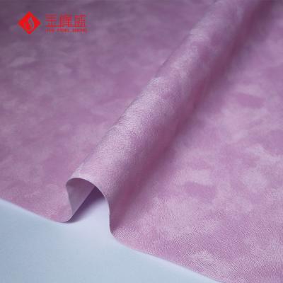 China New Deisgn Flower Pile Flock Fabric in Papaer Back For Jewelry Box Making for sale