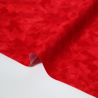 China Red Flower Flock Paper Material For Package Box for sale