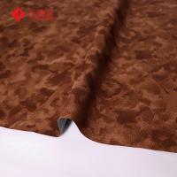 China Brown Jewelry Box Linner Material Flock Fabric Paper for sale
