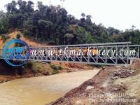 China Permanent Modular Steel Bridge 81m Span 7.35m Width BS5400 HA+20HB Load Capacity for Heavy Traffic for sale