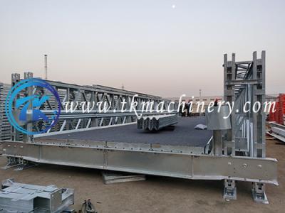 China ZB200 Modular Steel Bridge System - 60.96m Span, 7.35m Width, HA+20HB Load Capacity for sale