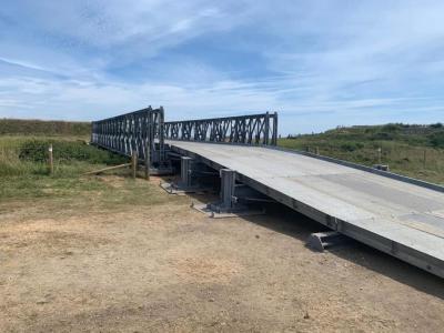 China LSB S460J0 Military Bailey Bridge 12m Galvanized Steel Structure with 4.2m Width and 60m Maximum Span for sale