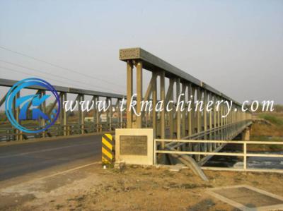 China TKD450 Delta Steel Bridge 36-90m Span 4.2m Width Heavy Load HA+20HB Permanent Modular Structure for sale