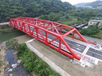 China Steel Truss Bridge 70+ Meter Long Span with 7m Roadway Width for Heavy Load Permanent Infrastructure for sale