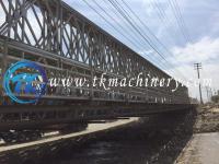 China Double Lane Steel Panel Bailey Bridge - 7.35m Width, 81m Span, S460J0 Galvanized for Heavy Load Applications for sale