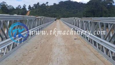 China Bailey Steel Bridge Multi-span Modular System 4.2m Width 60m Span Galvanized S460J0 Heavy Load for sale