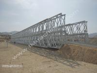 China Steel Bailey Bridge Extra Wide Heavy Load 60.96m Long Span with 7.35m Double Lane Width and HL-93 Load Capacity for sale