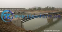China Steel Pedestrian Bridge with 80m Span Capacity and Anti-Skid Deck in Multiple Widths 1m-4m for sale