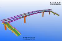 China Steel Pedestrian Bridge with 80m Maximum Span and 2.15m System Height - Heavy Load Capacity Footway Bridge for sale