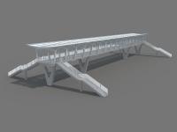 China S355JR Steel Pedestrian Bridge with 80m Maximum Span and 4m Width Options - Painted or Galvanized Finish for sale