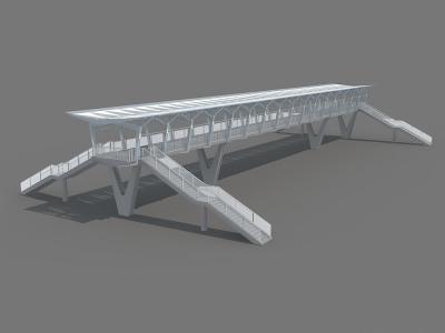 China S355JR Steel Pedestrian Bridge with 80m Maximum Span and 4m Width Options - Painted or Galvanized Finish for sale
