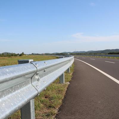 China Hot-dip Galvanized W-beam Highway Guardrail M180 80cm Height 310mm Width Road Safety Barrier for sale