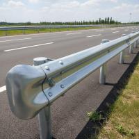 China M180 W-Beam Highway Guardrail 2m Post Spacing Hot-Dip Galvanized Bolted Road Safety Barrier for sale
