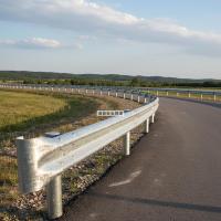 China Hot Dip Galvanized W Beam Highway Guardrail 80cm Height 310mm Width Road Safety Barrier for sale