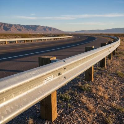 China Hot-dip Galvanized Highway Guardrail M180 W-beam 310mm Width Road Safety Barrier for sale