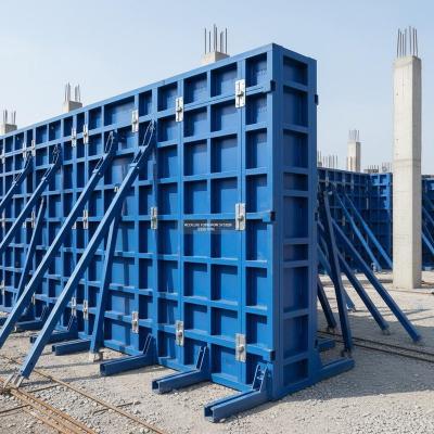 China Modular Steel Formwork System Q235JR Painted Surface for Heavy Concrete Construction for sale