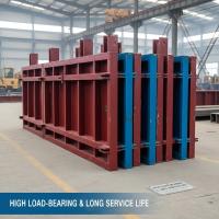 China Pre-engineered Steel Concrete Formwork Painted Red Blue High Load Capacity Reusable Column Formwork for sale
