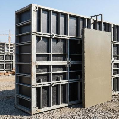 China Steel Reinforced Formwork S235JR Q235JR High Load Capacity Reusable Concrete Formwork Panels for sale