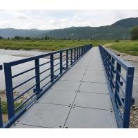 China Steel Pedestrian Bridge 400-600 kg/m² Load Capacity Prefabricated Sections Anti-Skid Deck for Safe Crossings for sale