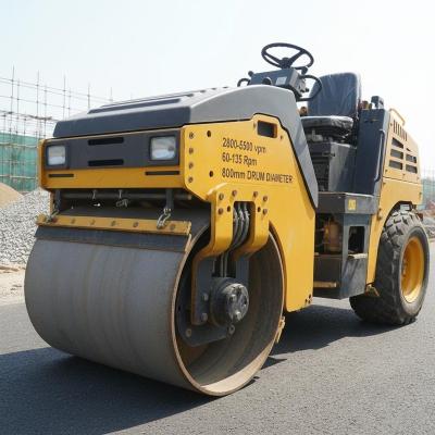 China Road Construction Machinery 800mm Drum 2800-5500vpn Vibrating Frequency 60-135 Rpm Speed for sale