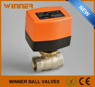 China Solar Energy System Electric Water Ball Valve , 2 Way Motorised Valve Full Bore for sale