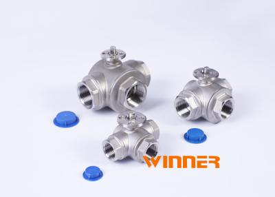 China DC3V DN25 Electric Actuated Ball Valve 3 Way With BSP / NPT Valve Thread for sale