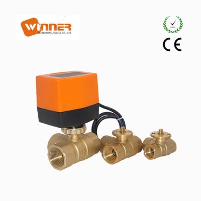 China Solar Water Heater Mini Electric Ball Valve DN25 Large Water Flow Rate for sale