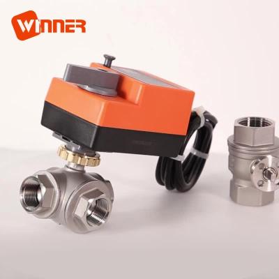 China Big torque on/off control Hpb59-1 40mm actuator mounted 2 way ball valve for sale