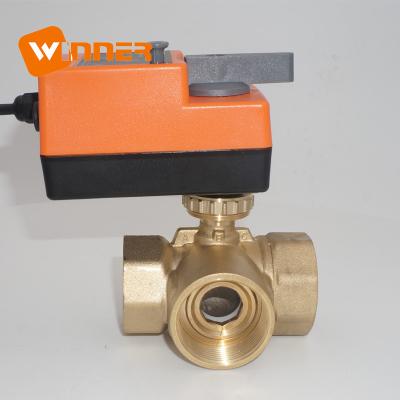 China 220VAC ON/OFF 3 Way 2 Inches DN50 Electric Control Ball Valve for sale