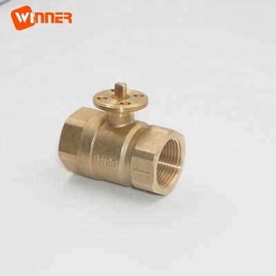 China 2-way DN20 electric flow control ball valve,24 volt water valve for heating water pipe for sale