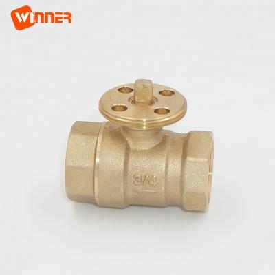 China 220VAC 3/4'' on/off control forged brass Hpb59-1 with manual override motorized ball valve for sale