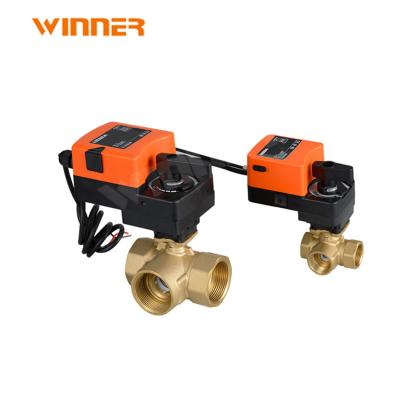 China 2 Way Hvac System Fan Coil Flow Control Valve For VRV Heat Pump Heating System for sale