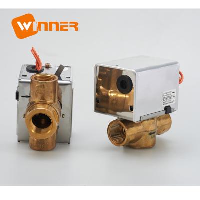 China Solar System Electric Actuated Ball Valve , 220VAC 3/4