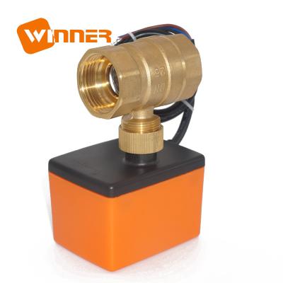 China Motorized Electric Actuated Ball Valve Temperature Sensor 2 Way Actuator Dn20 / 220v for sale