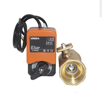 China 24V 0-10V/4-20mA Electric Motorized Ball Valve , Actuator Proportional Control Ball Valve for sale