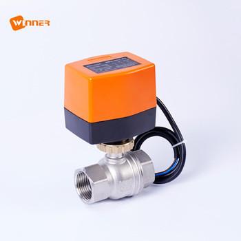 China 220vac Motorised 2 Way Dn20 Ball Valve For Drinking Water Treatment Systems for sale