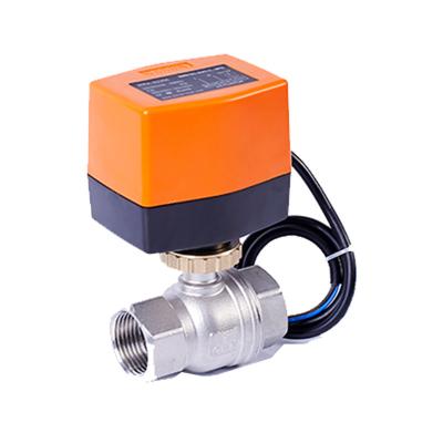 China Full Bore Electric Motorized Ball Valve For Drinking Water Female NPT/BSP Thread SS304 CF8 for sale