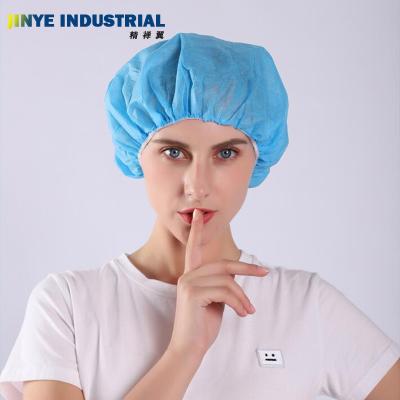 China Sustainable Disposable Non Woven Buffy Head Band Clip-Cap Cover Hair Net-Cap for sale